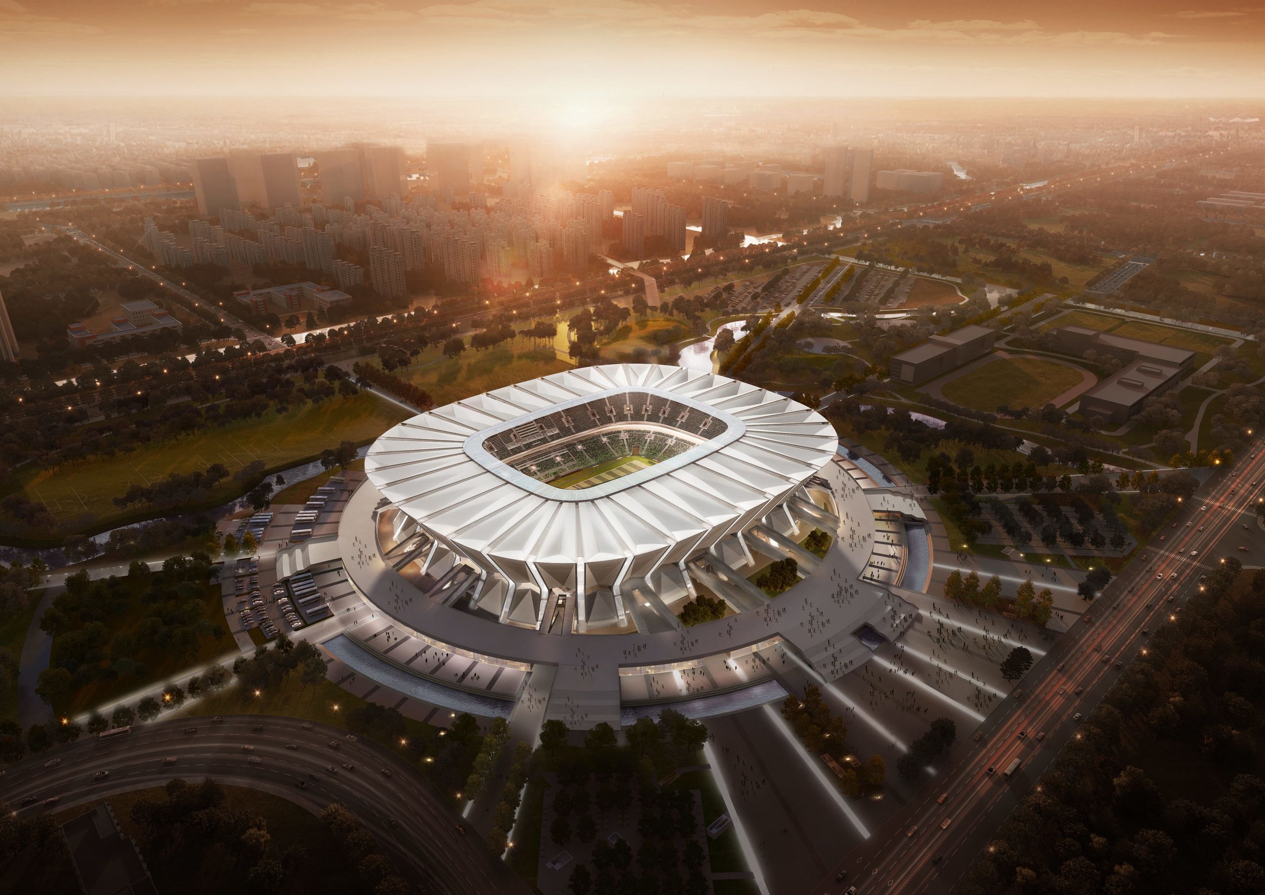 Suzhou Olympic Sports Center - Projects - gmp Architekten